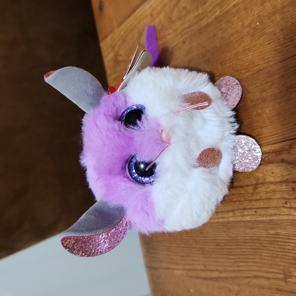Ty | Toys | Ty Puffies Collection Colby Purple White 3 Plsh Chinchilla ...